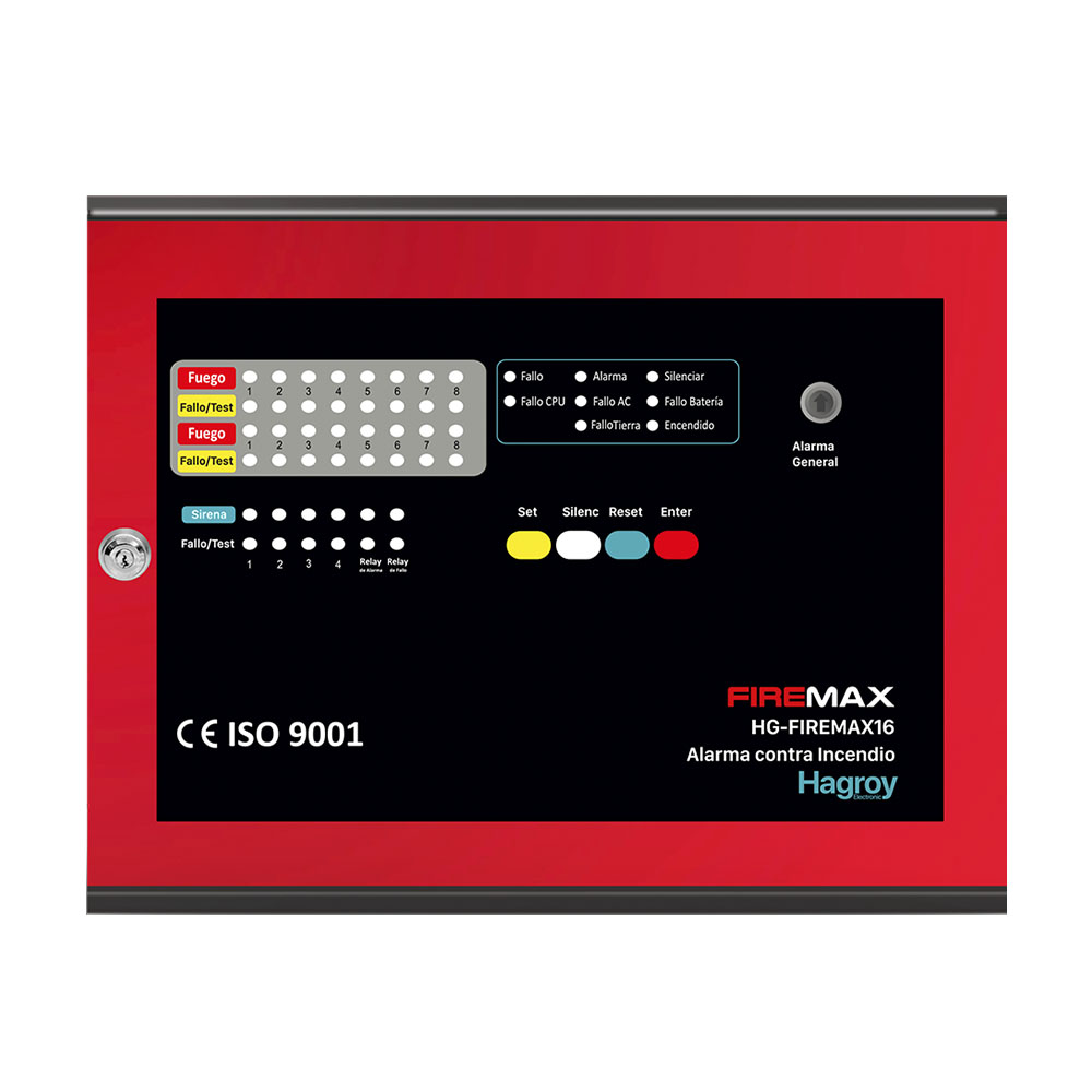PANEL CONTRA-INCENDIO CONVENCIONAL 16 ZONAS – Macrosec